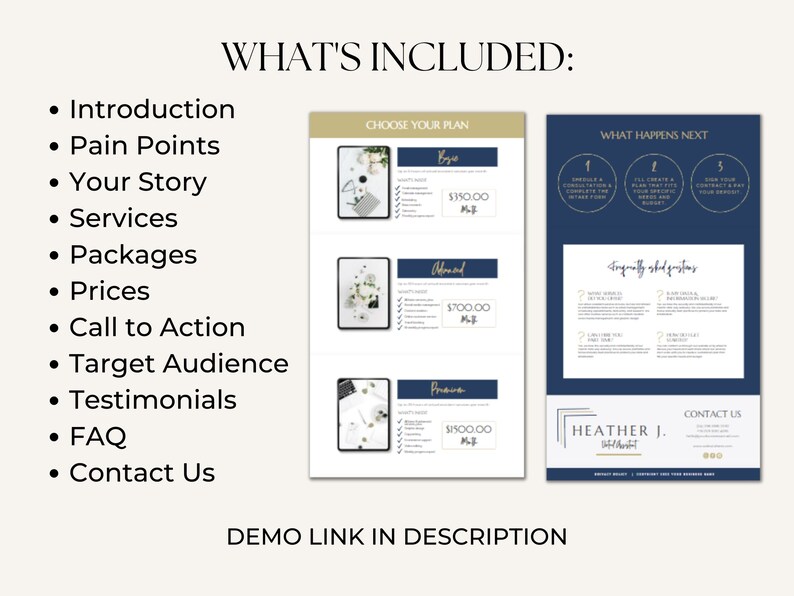 Virtual Assistant Website, Canva Template, VA Templates, Social Media ...