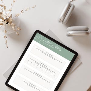 Health Coach Intake Forms, New Client Questionnaire, Wellness Coaching ...