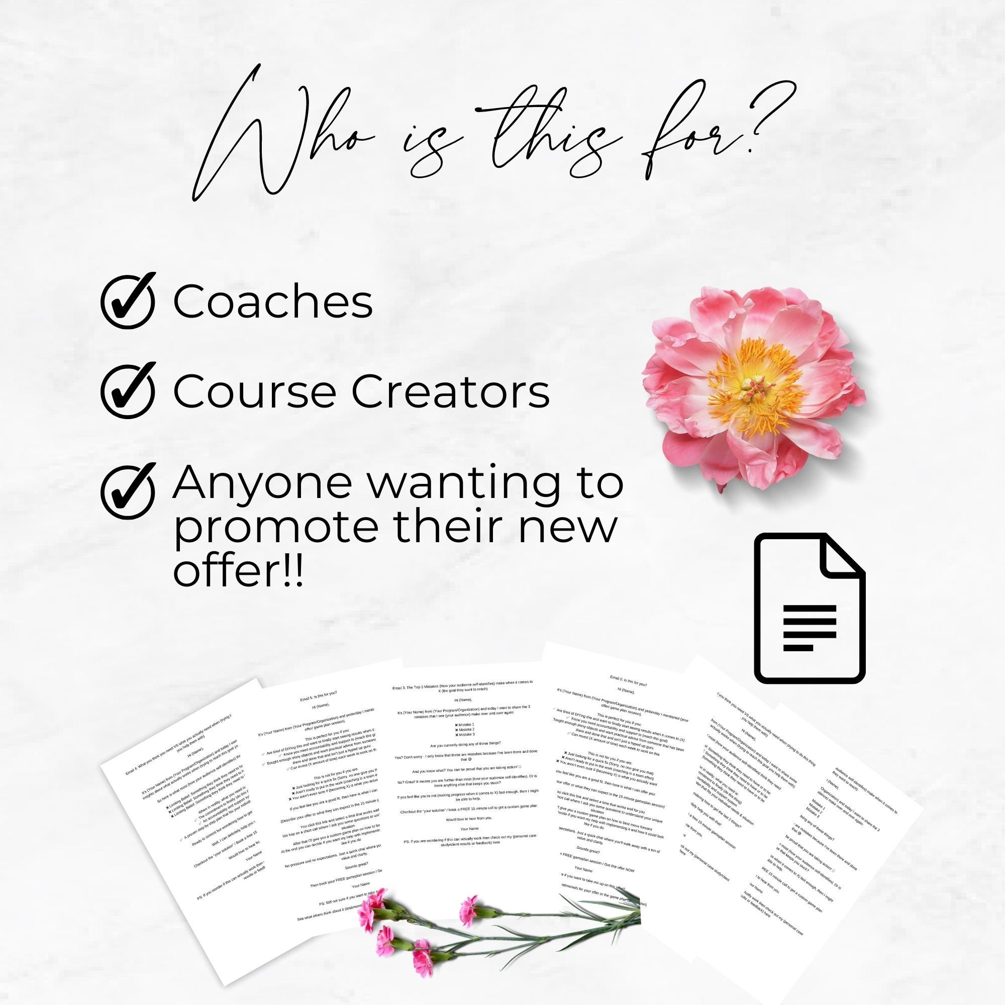 Launch Email Templates, Course Launch Email Scripts, Membership Email ...