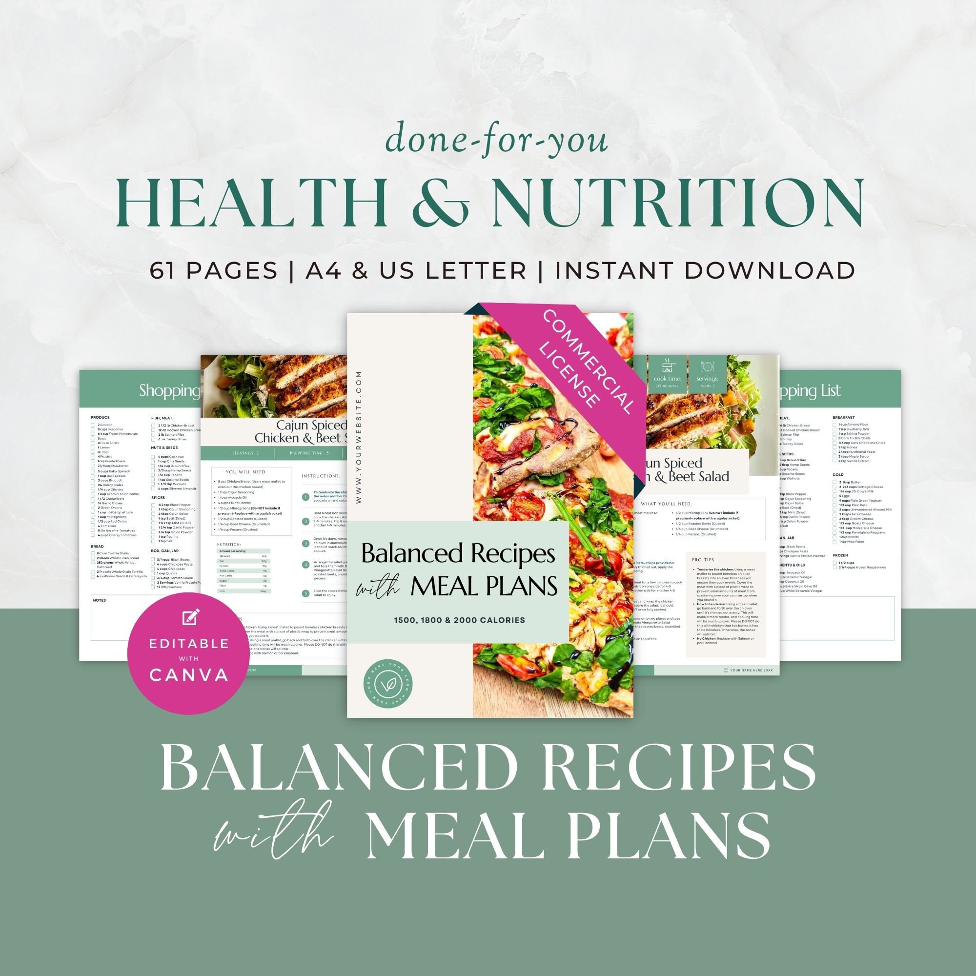 Health Coaching Program Template Nutrition Coach Editable - Etsy Australia