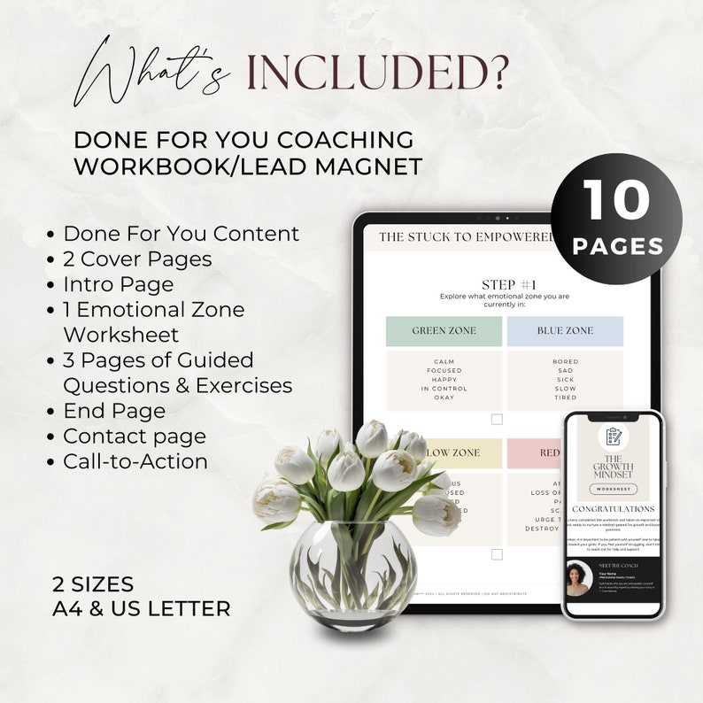 Life Coach Worksheets, Done for You Coaching Workbook Template, Course ...