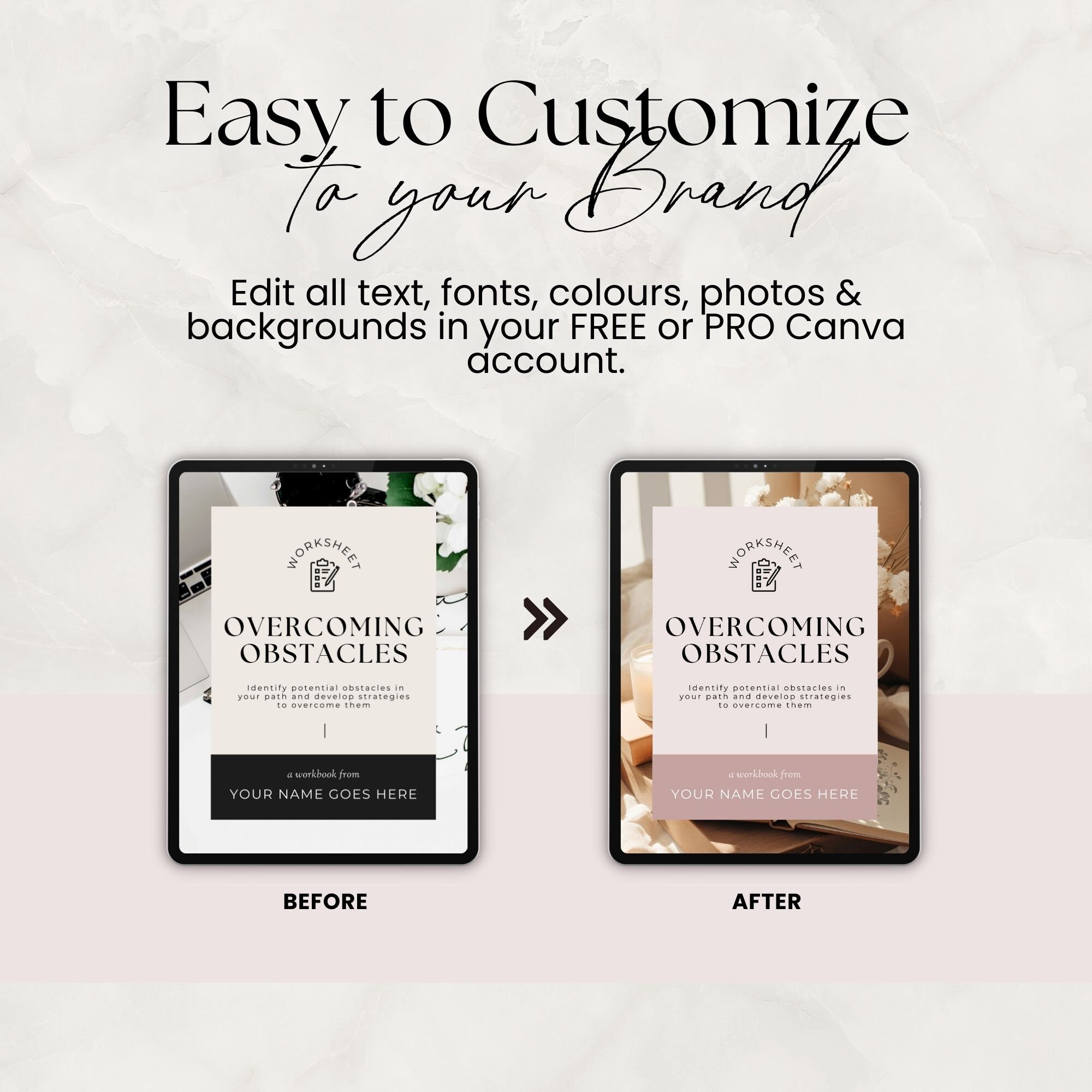 Overcoming Obstacles Worksheet Set for Coaches & Consultants, Perfect ...