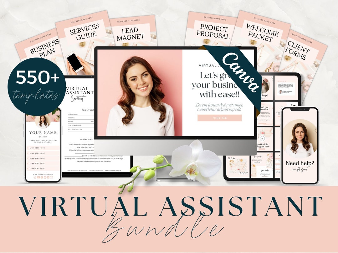 Virtual Assistant Bundle, Instagram Template, VA Templates, Pricing ...