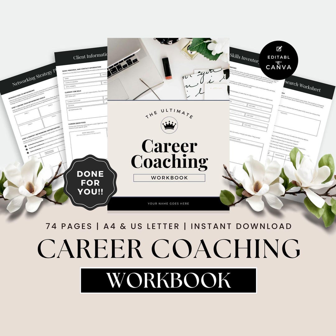 Career Coach Workbook for Clients, Guide for Coaches & Consultants ...
