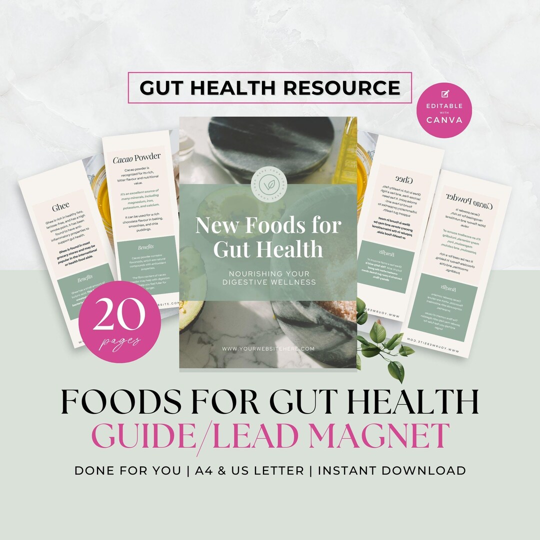 Gut Health Content, New Foods for Healthy Microbiome Guide, Health ...