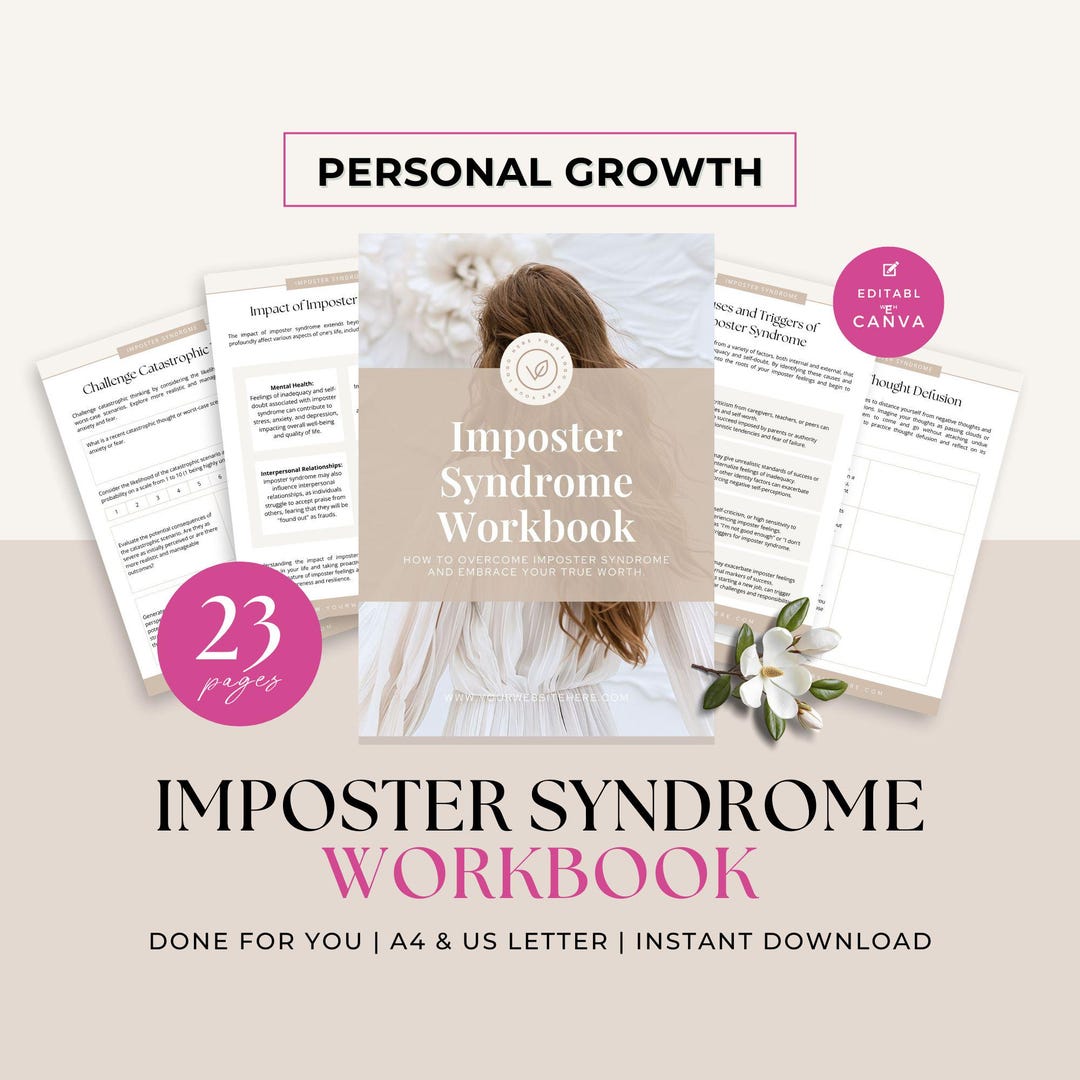 Imposter Syndrome Workbook, Life Coaching Lead Magnet, Personal ...