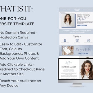 Virtual Assistant Website Template Canva VA Templates Social - Etsy