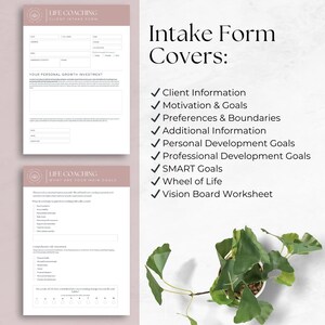 Life Coach Intake Form New Client Onboarding Questionnaire Welcome ...
