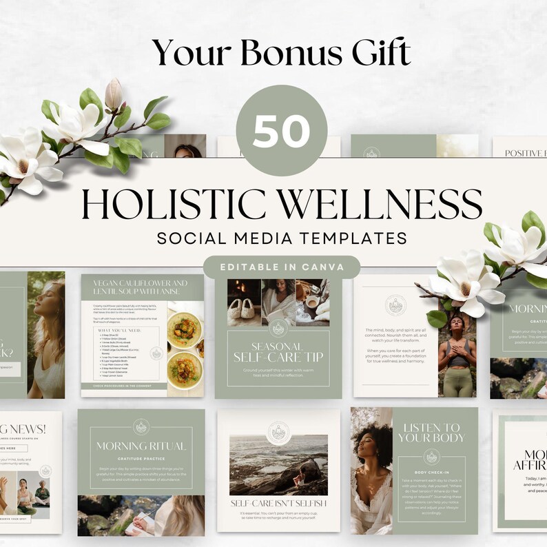 Holistic Health Course Canva Template, Holistic Coach Workbook ...