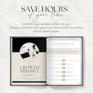 Life Coach Worksheets, Growth Mindset, Business Coaching Workbook ...