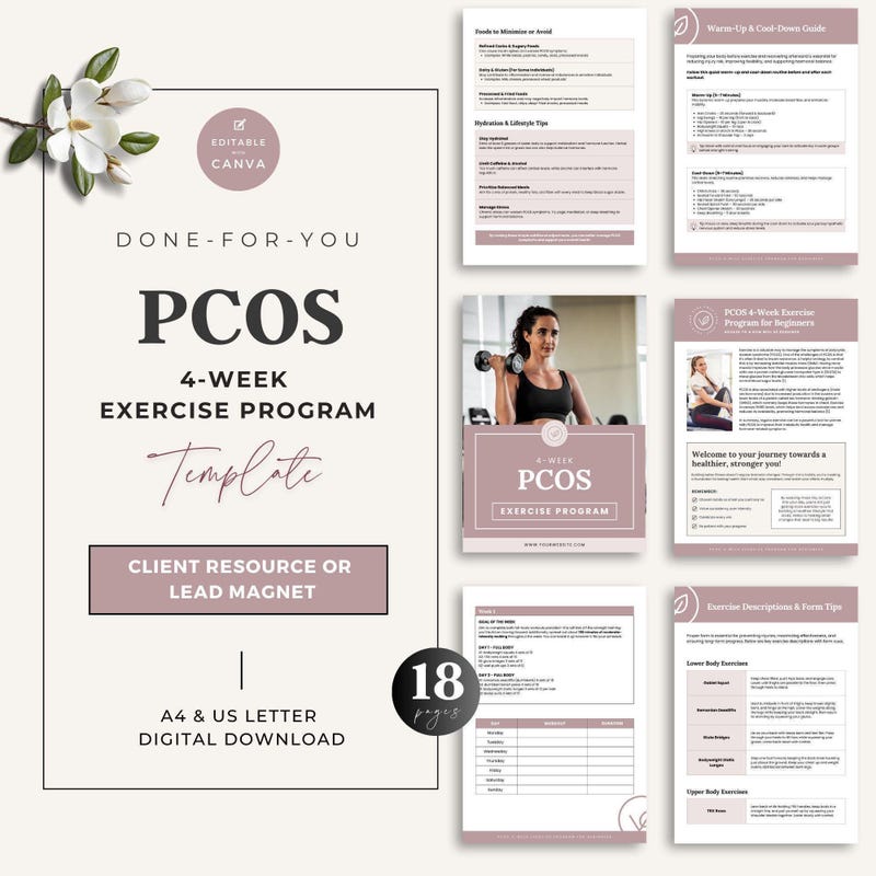 Pcos Fitness Plan - Etsy
