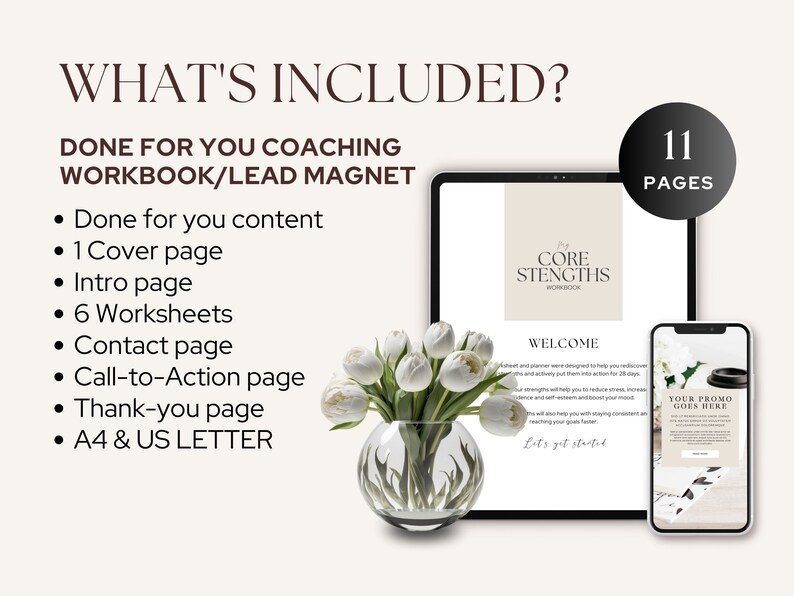 Coaching Worksheets, Client Strengths Assessment Tool, Done for You ...