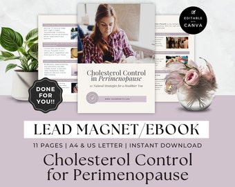 Perimenopause and Menopause Supplement Guide for Clients, Health Coach Lead Magnet, Done for You ...