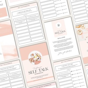 Positive Self Talk Workbook, Coaching Worksheet Template Canva, Done ...