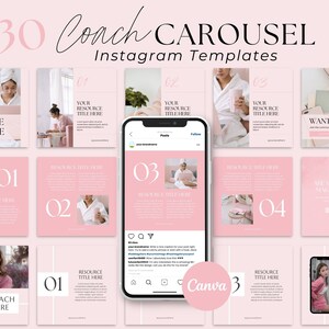 Instagram Carousel Template for Coaches, Life Coach, Slide Post ...