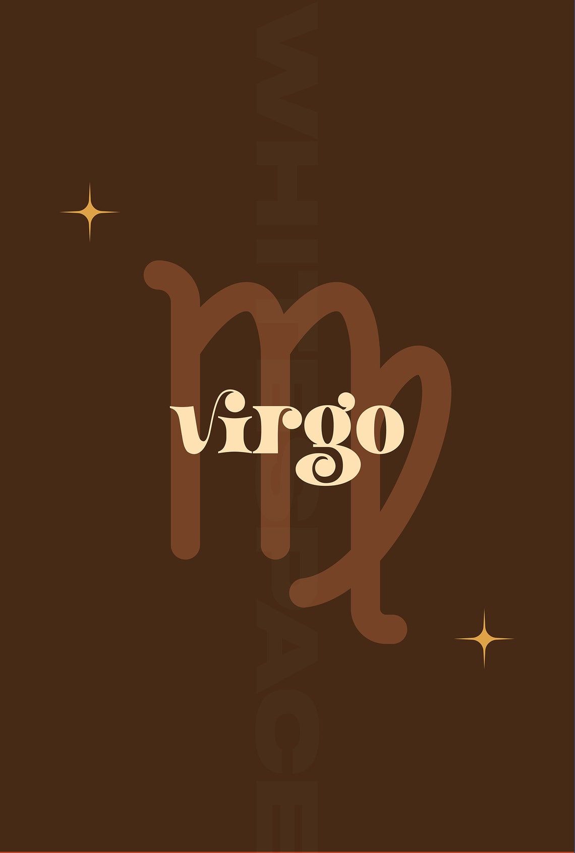 Virgo Poster, 2:3, Wall Art, Trendy Aesthetic Print, Virgo, Zodiac ...