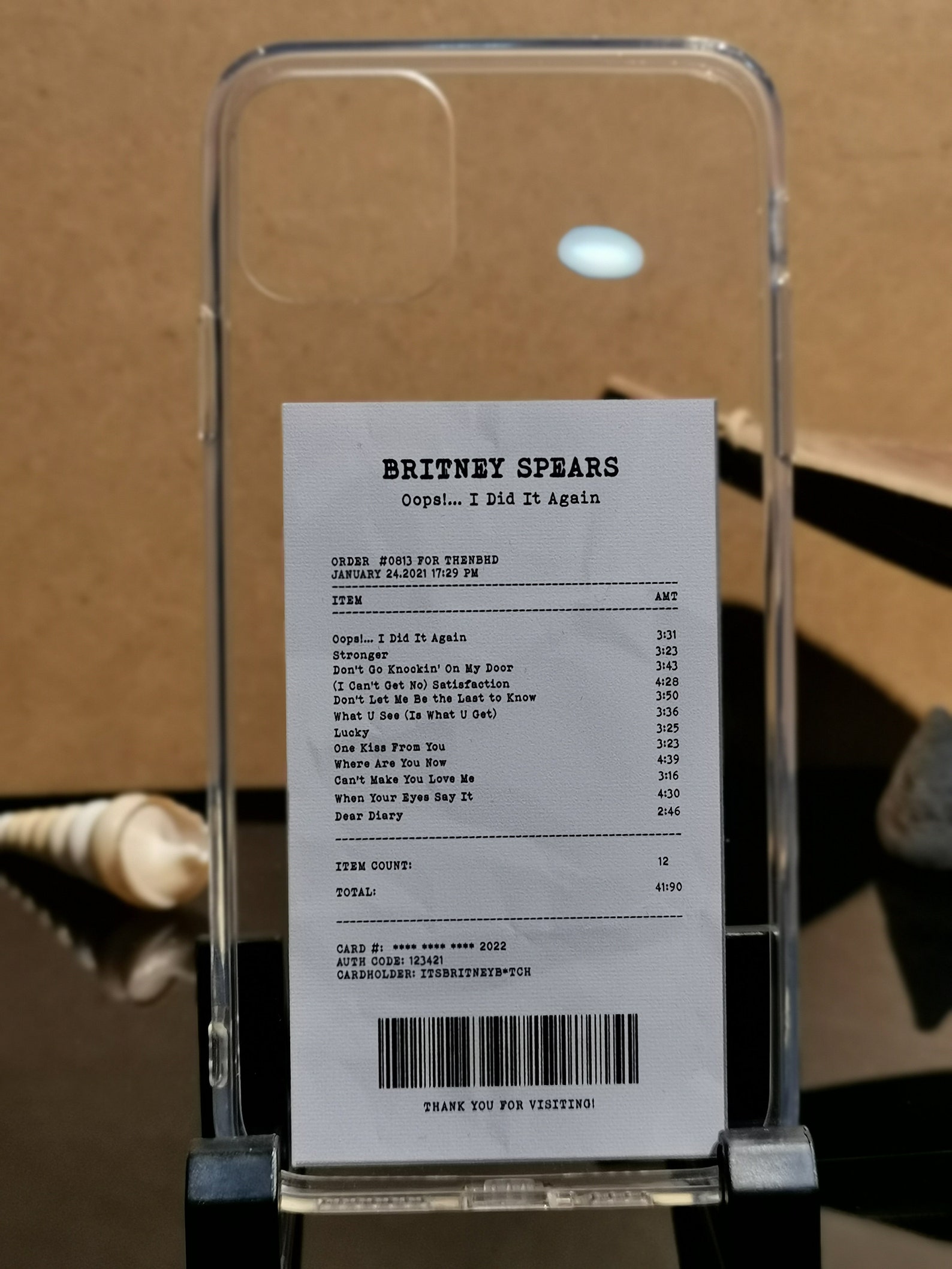 Album Case, Personalized, Receipt Phone Case, iPhone Case, iPhone 11 12 ...