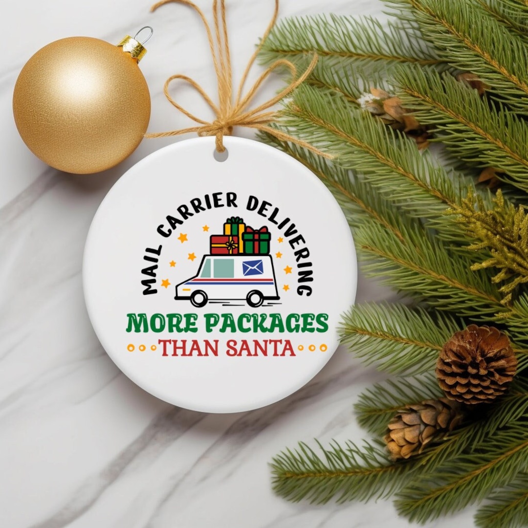 Mail Carrier Gift Postal Worker Gift Santa's Favorite Postal Worker ...