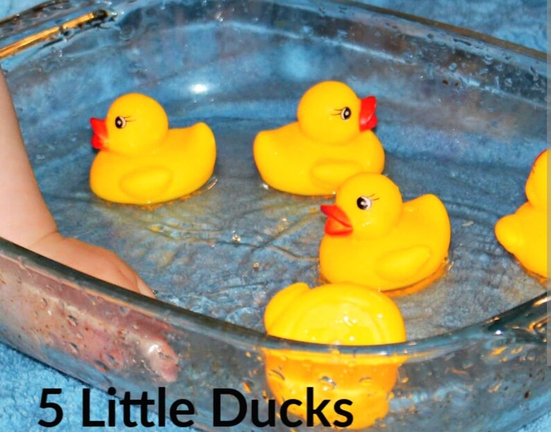 5 Little Ducks Nursery Book With QR Code for the Nursery Song Props ...