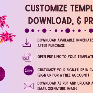 Digital Teacher Email Signature Templates | Customizable for Canva ...