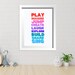 Colorful Kid's Playroom Digital Print | Play, Imagine, Jump, Create ...
