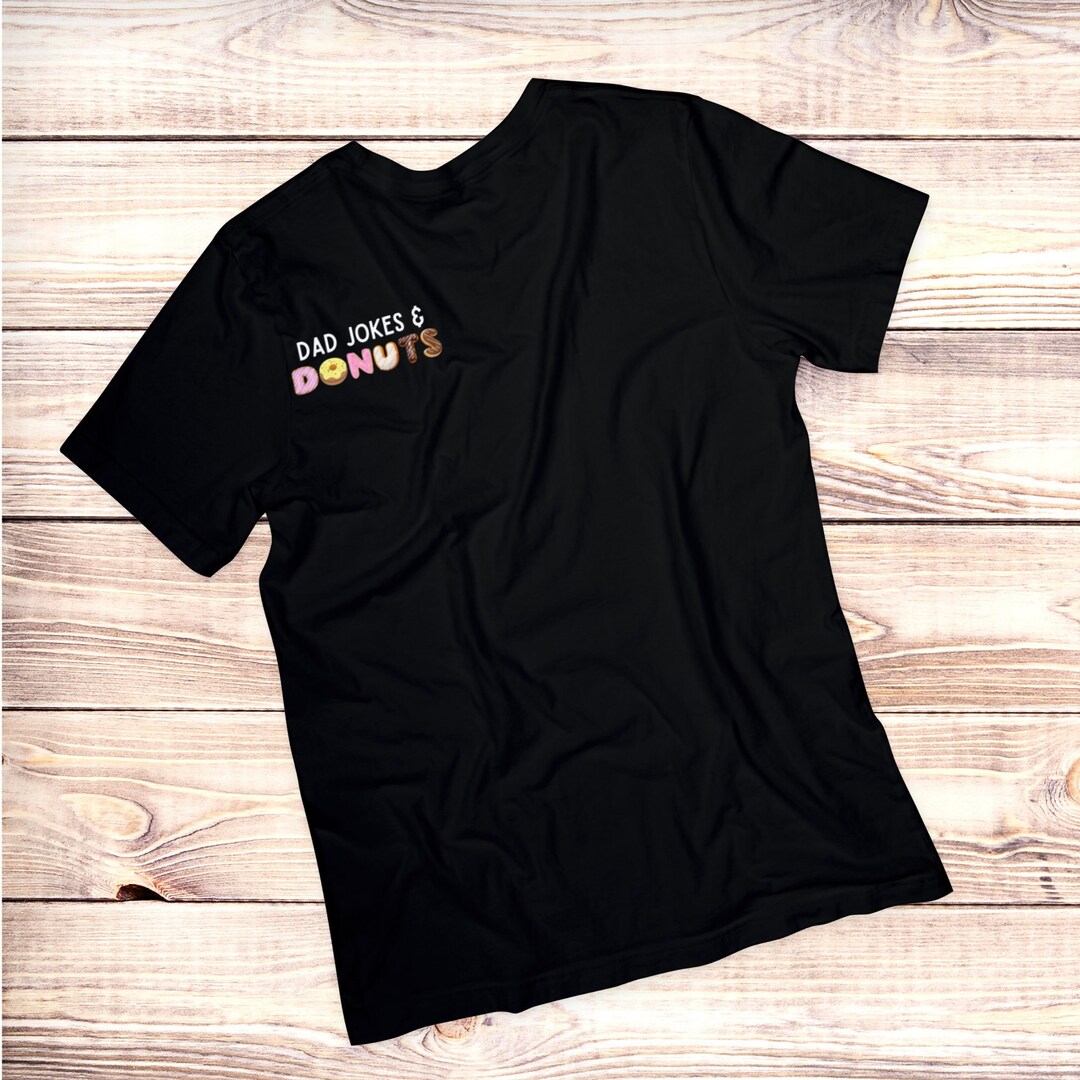 Dad Jokes & Donuts Men's Crewneck T-shirt | Father's Day Gift | Sizes ...