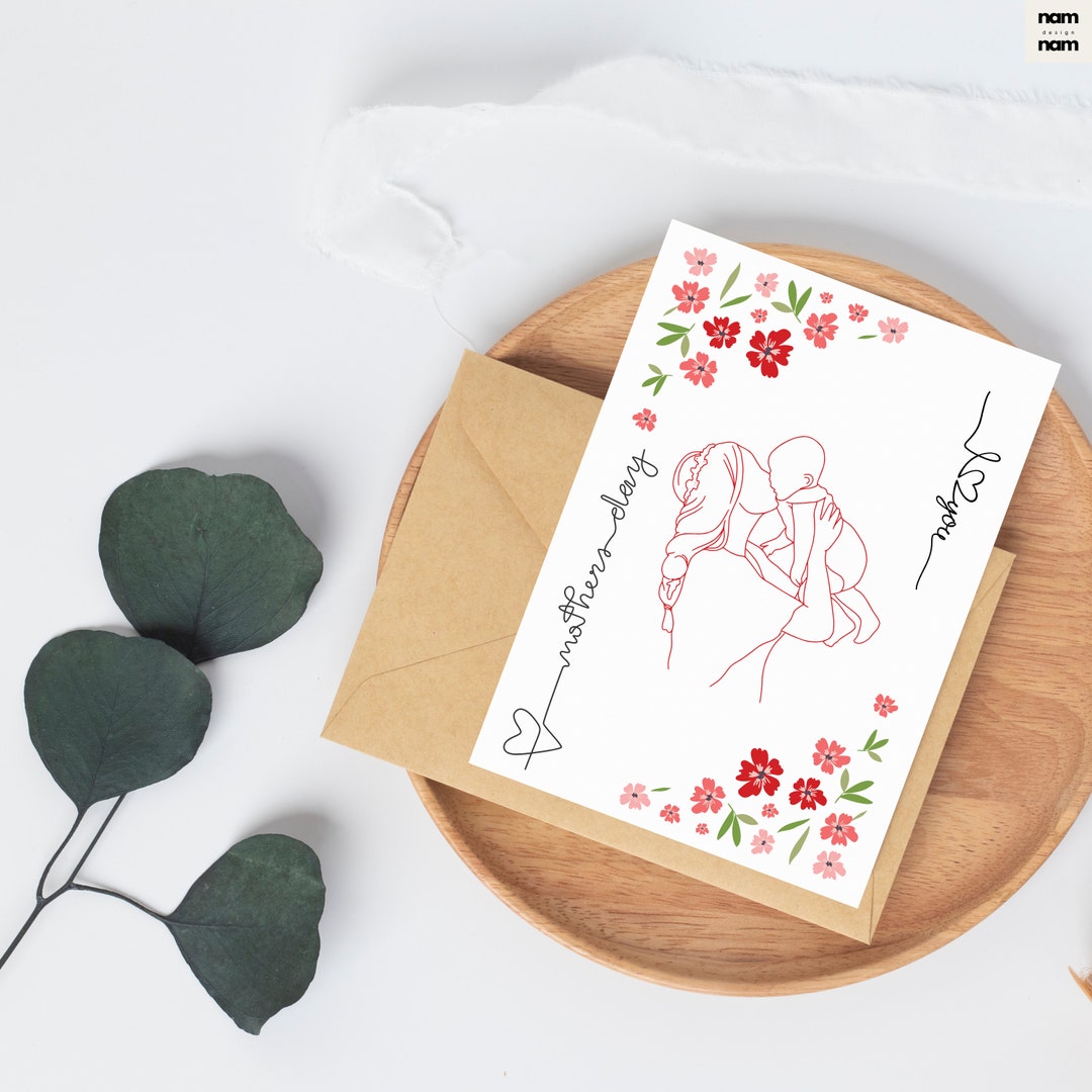 Happy Mother's Day Printable Card Floral Printable Card Instant ...