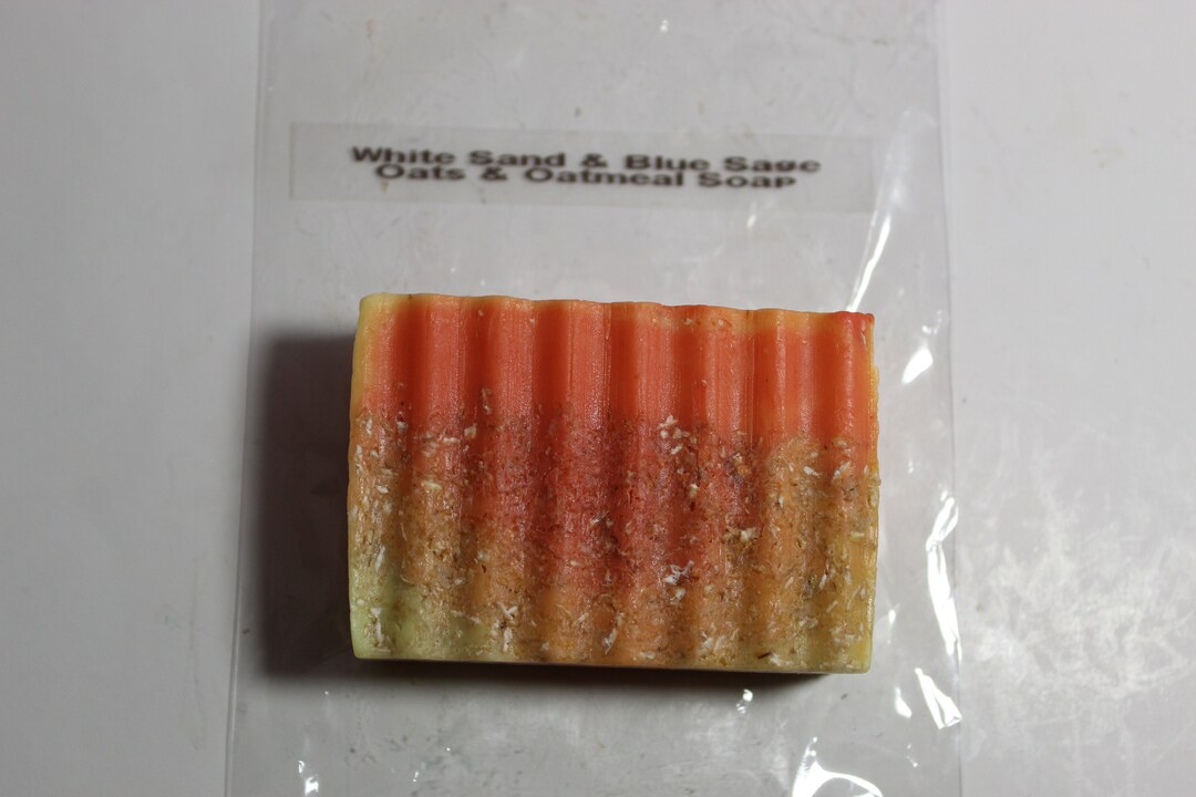 Big Bar Soap - White Sand & Blue Sage Oat Oatmeal Soap - Etsy