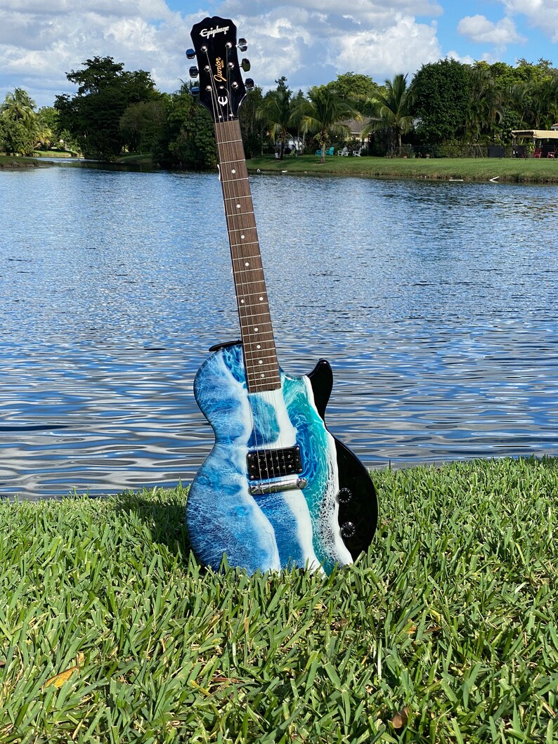 Ocean Themed Guitar - Etsy