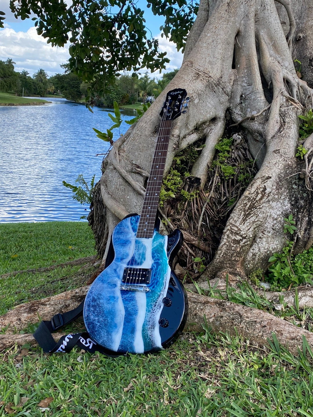 Ocean Themed Guitar - Etsy