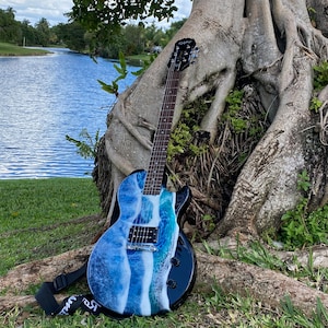 Ocean Themed Guitar - Etsy