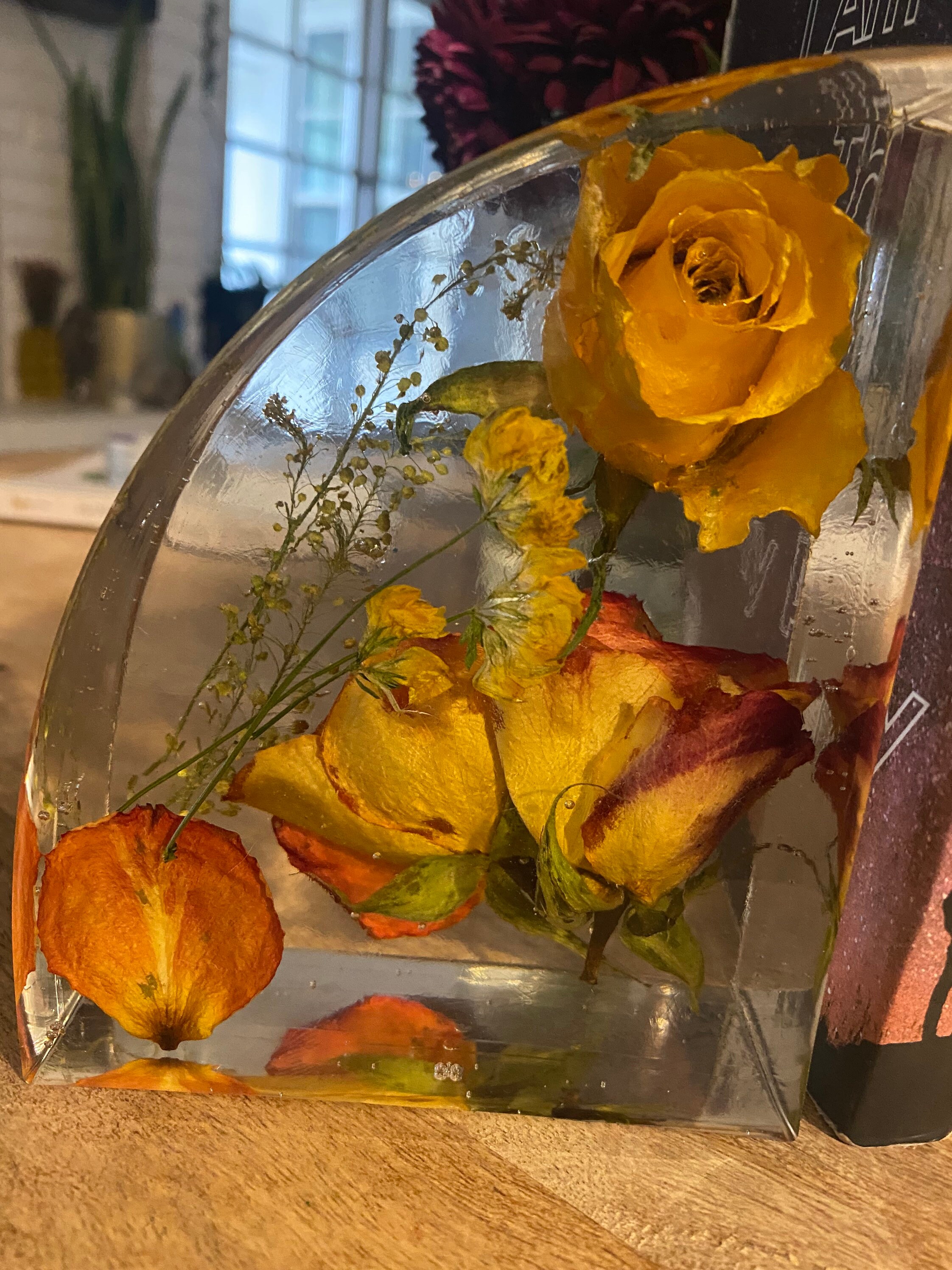 Preserved Flower Bookends - Etsy