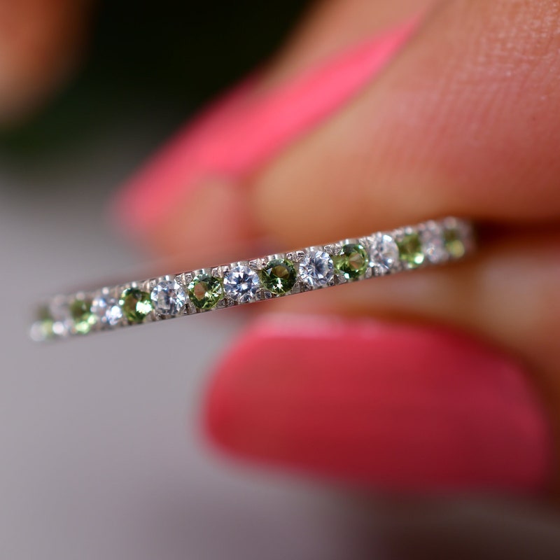 Half Eternity Ring - Etsy