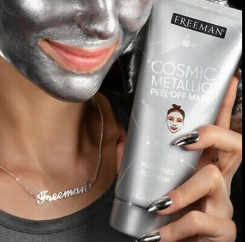 Cosmic Metallic Platinum Face Mask - Etsy