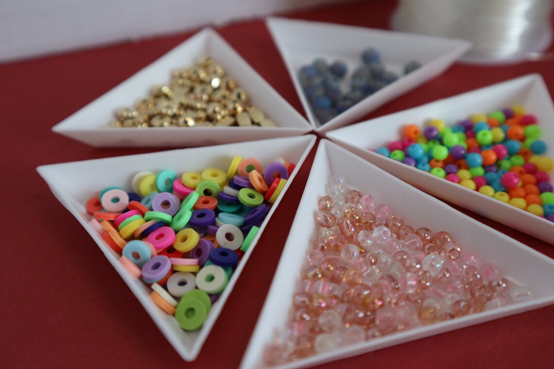 Triangle Sorting Trays 10 Count Bead Sorting Trays Etsy