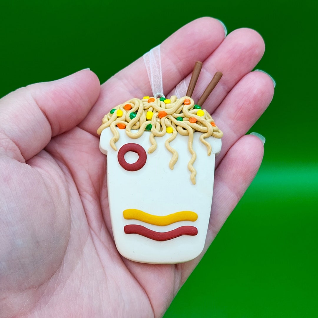 Mini Ramen Noodle Cup Miniature Christmas Ornament Handmade Polymer ...