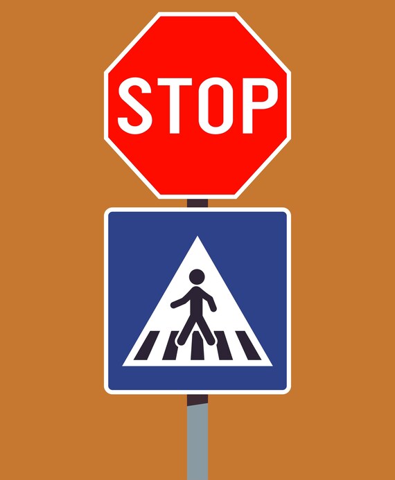 Pedestrian Sign Traffic Road Signs SVG Speed Limit Png - Etsy