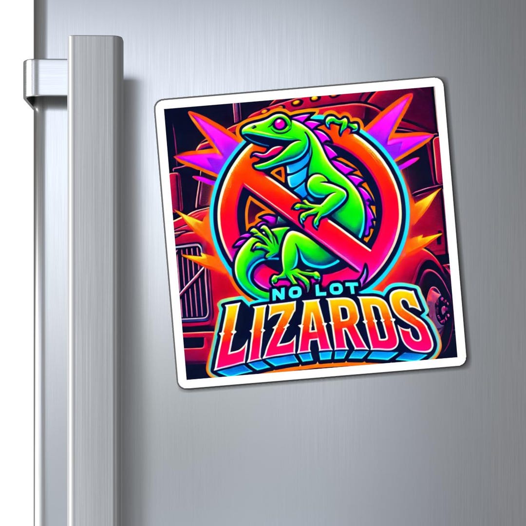 No Lot Lizard Window Sign- Magnet-funny Trucker Gift -semi Truck Window ...