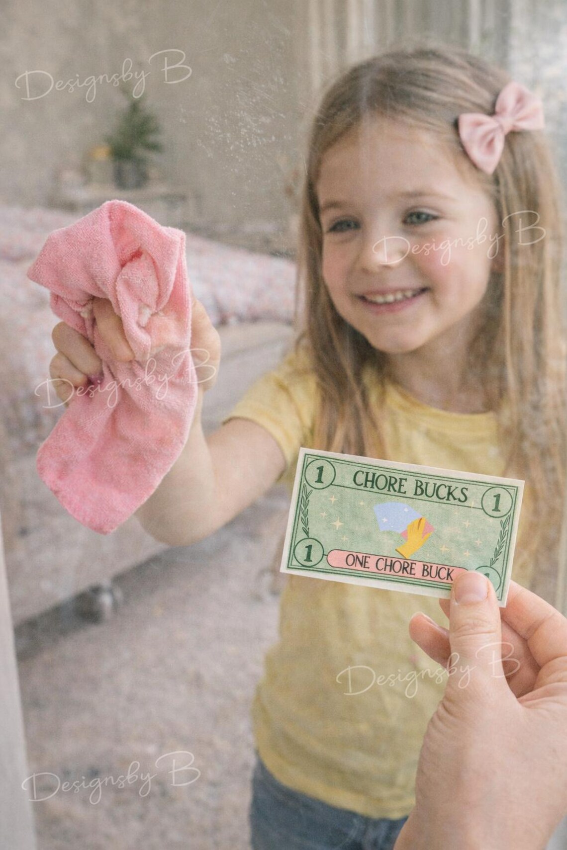 Printable Chore Bucks: Kids Reward Coupons - Green Pastel Design (PDF ...