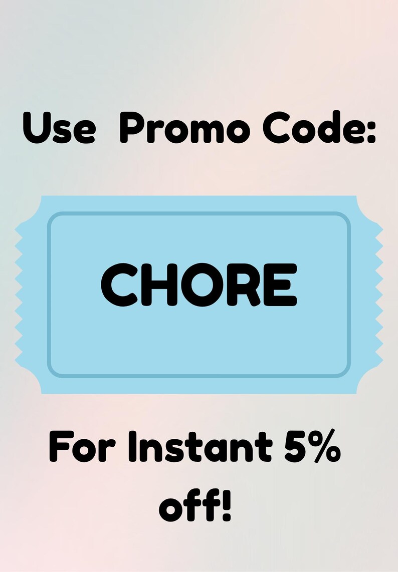 Editable Chore Chart With Ticket System for Kids | Reward Tracker ...