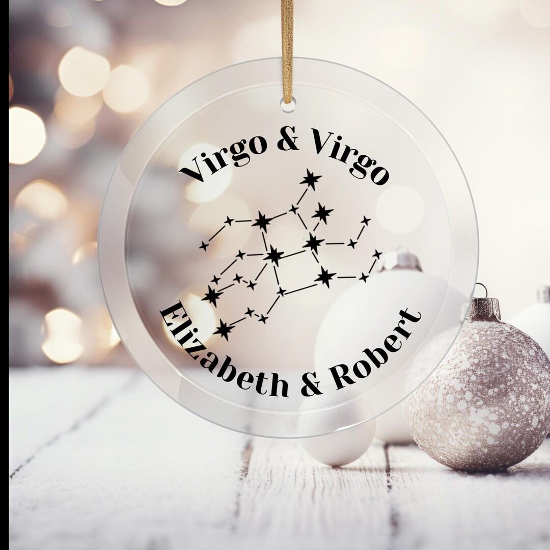 Virgo and Virgo Custom Personalized Couples Zodiac Astrology ...