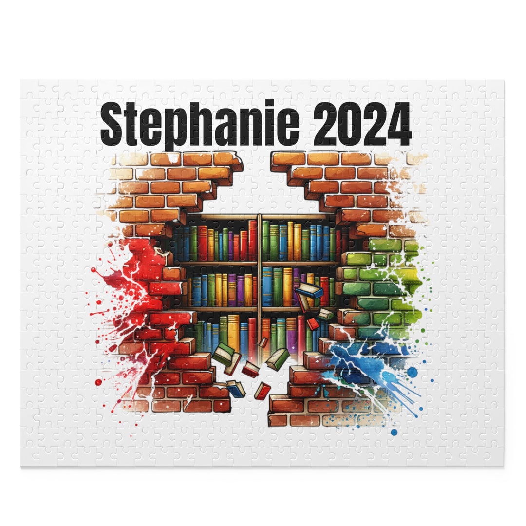 Personalized Book Puzzle Bookish Gift for Her Gift for Him Puzzle Lover ...