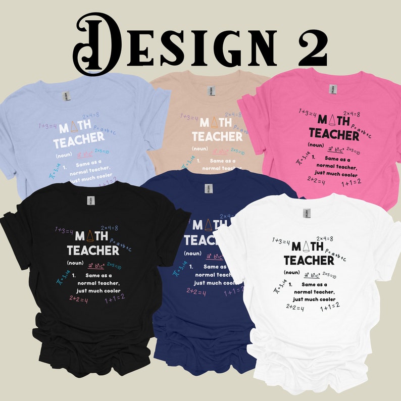 Math Teacher Cool Definition T-shirt, Funny Math Nerd Shirt, Unique ...