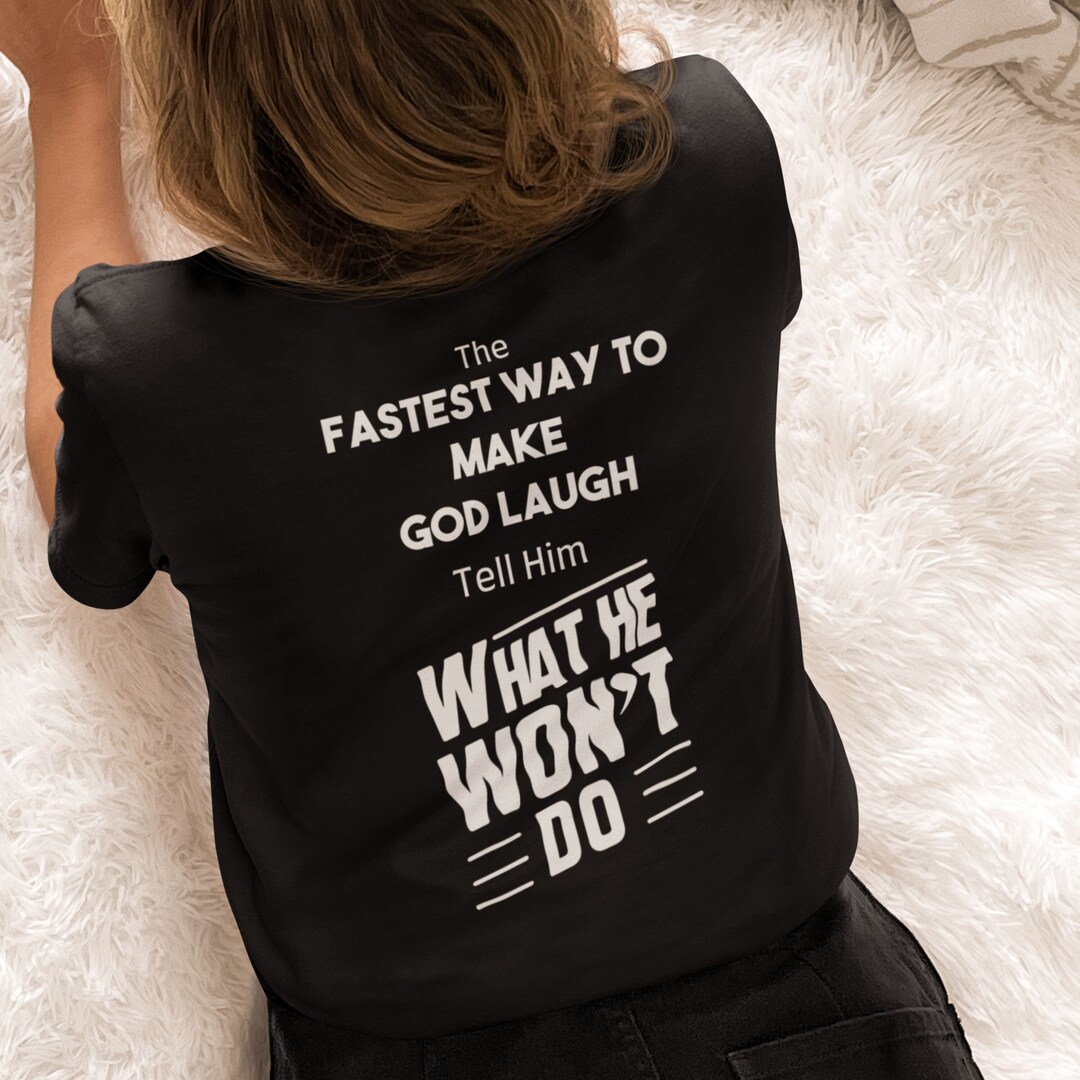 Motivational Make God Laugh Gift for Her, Him - Etsy