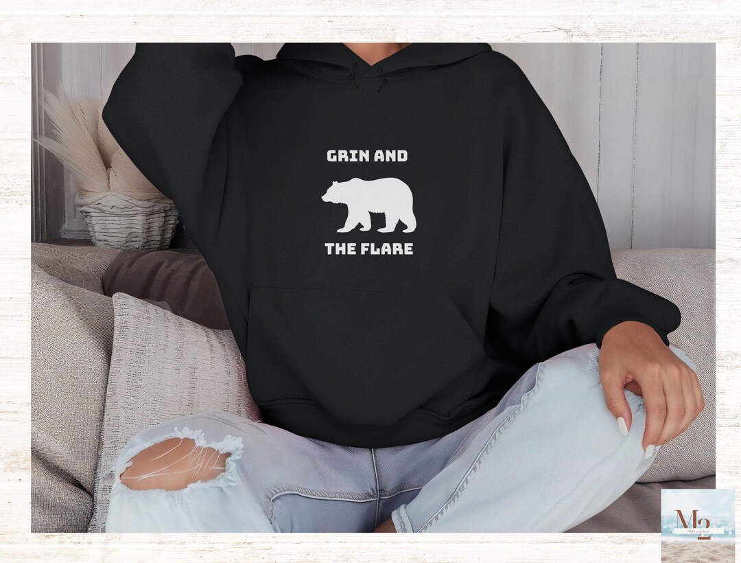 Grin and Bear the Flare Hoodie Funny Chronic Illness Hoodie Crohns ...