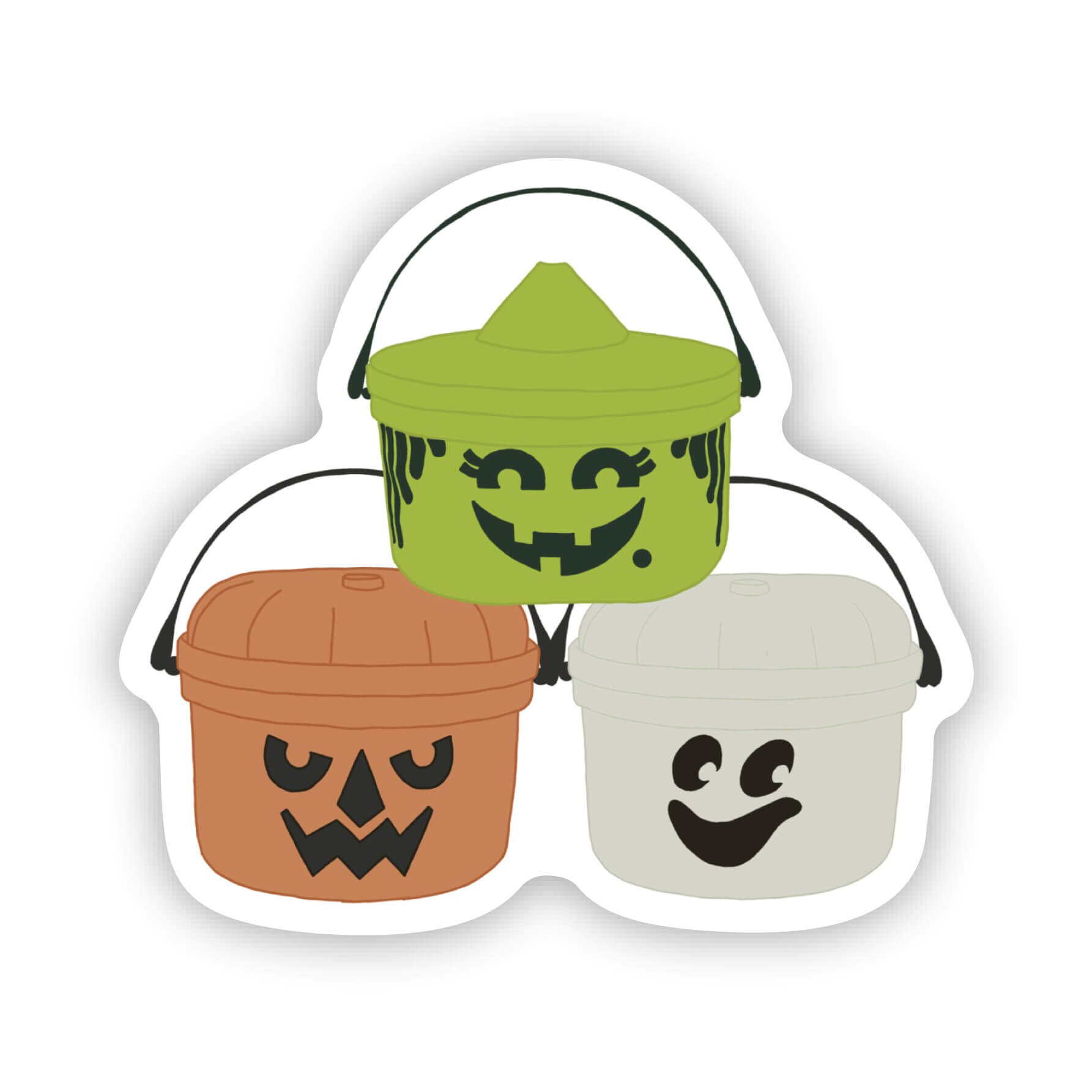 Halloween Bucket Sticker - Etsy