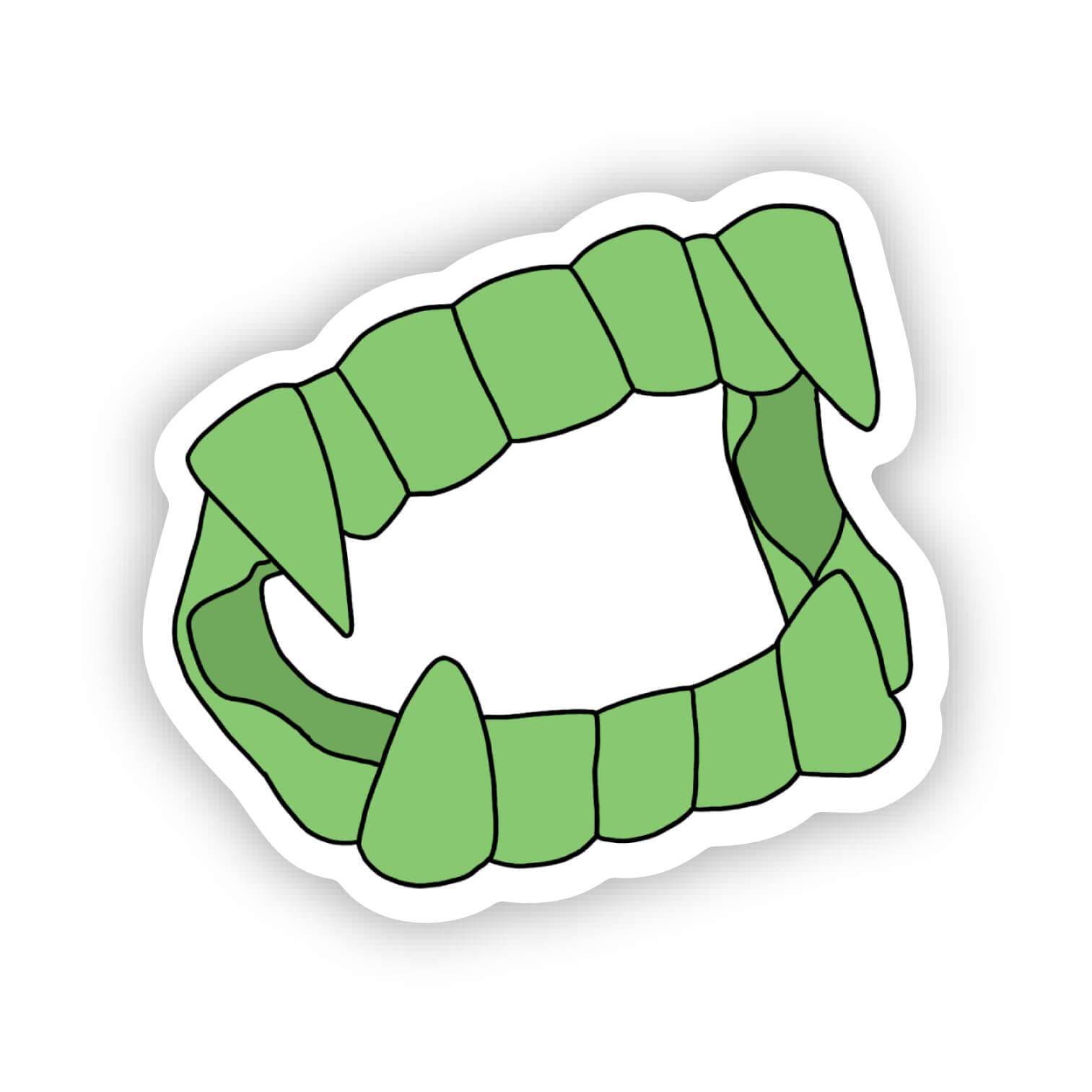 Vampire Teeth Sticker - Etsy
