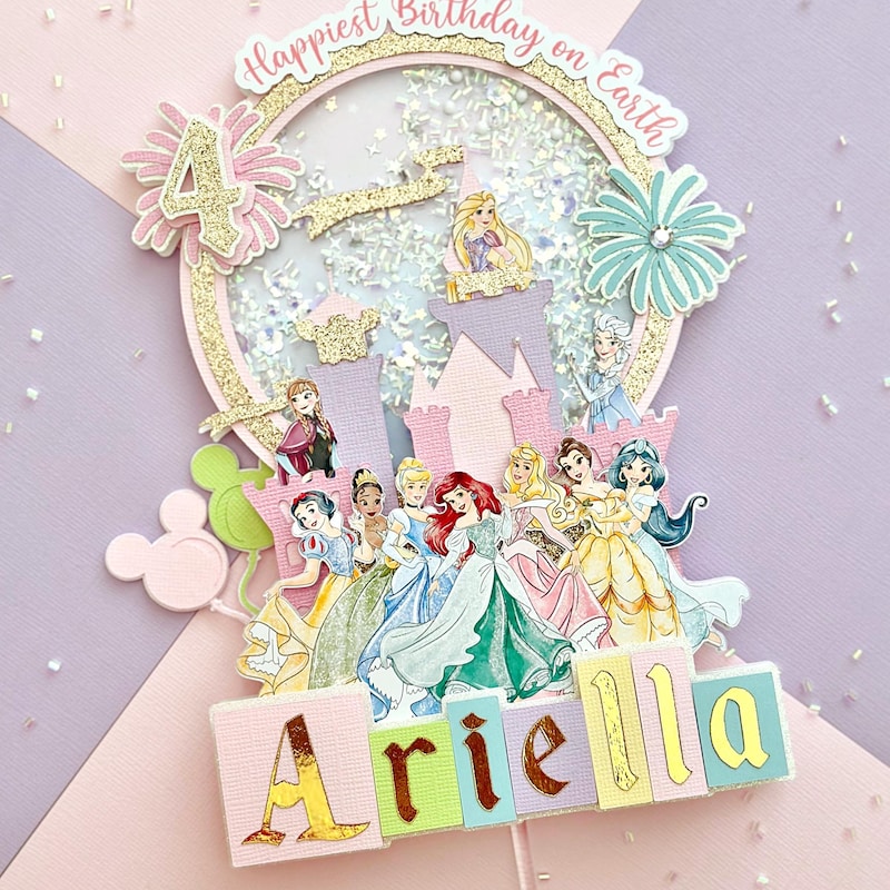 Disneys Princess Cake Topper - Etsy