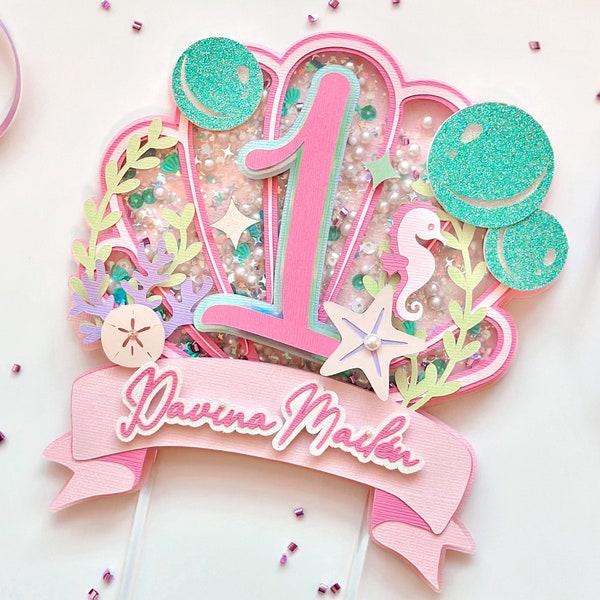 Mermaid Cake Topper - Etsy