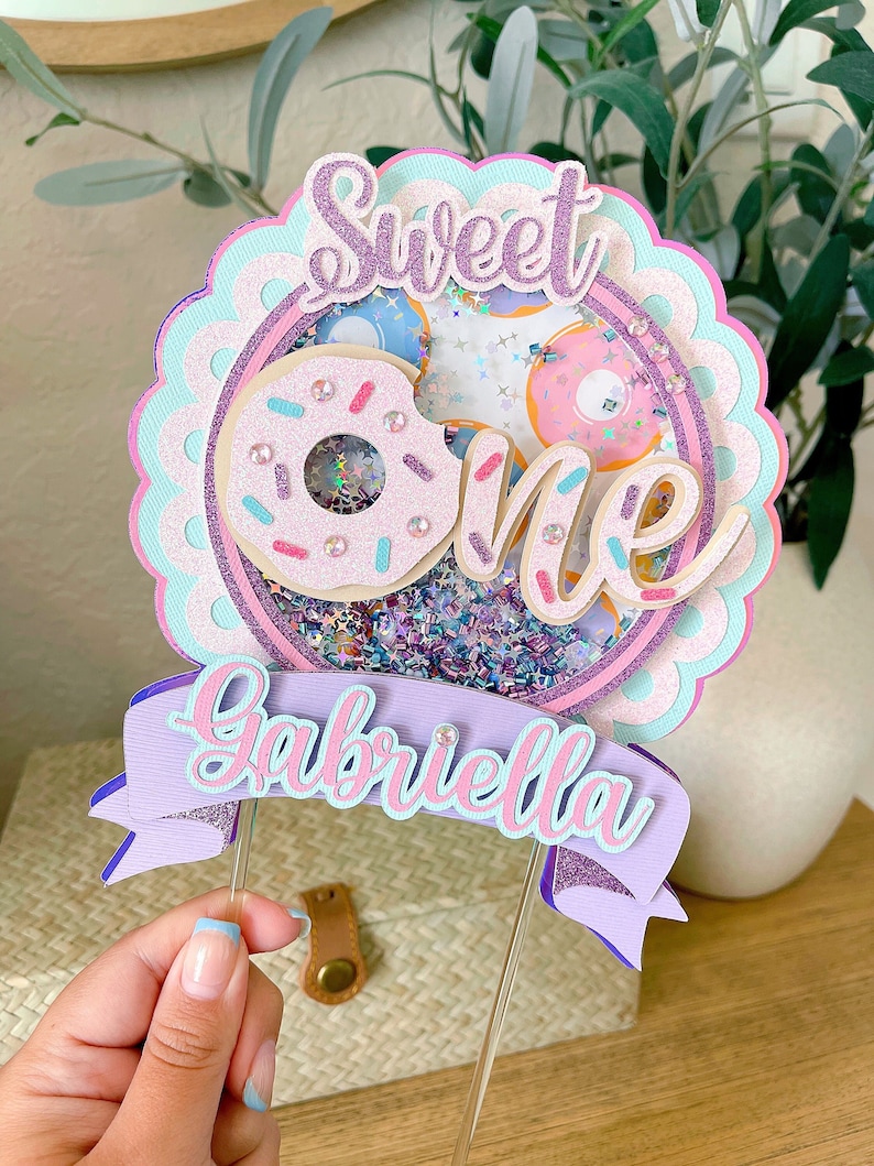 Sweet One Cake Topper Donut Cake Topper Sweet One Birthday - Etsy